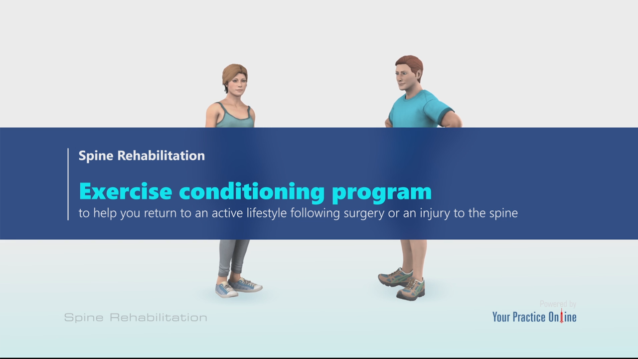 Spine Rehabilitation Video Medical Video Library